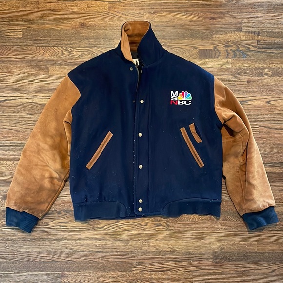 identity | Jackets & Coats | Msnbc Insulated Varsity Jacket | Poshmark
